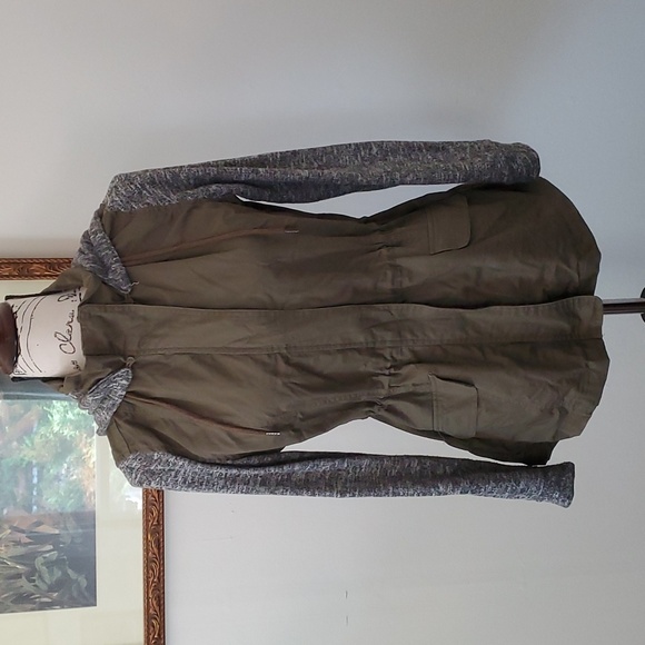 Love Tree | Jackets & Coats | Love Tree Army Green Jacket With Gray ...